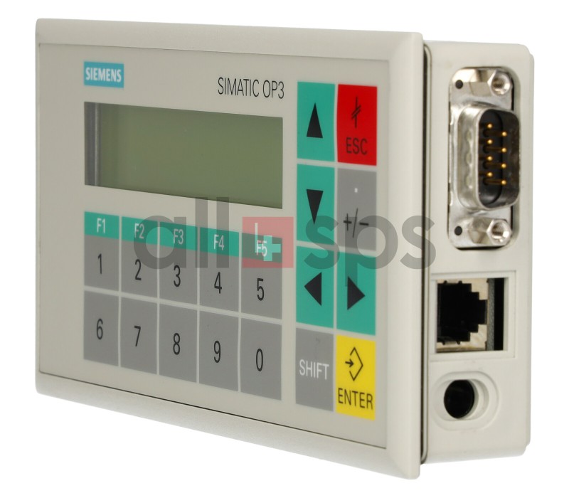 SIEMENS OP 3 OPERATOR PANEL, 6AV3503-1DB10, ALL4SPS GmbH, 435,47